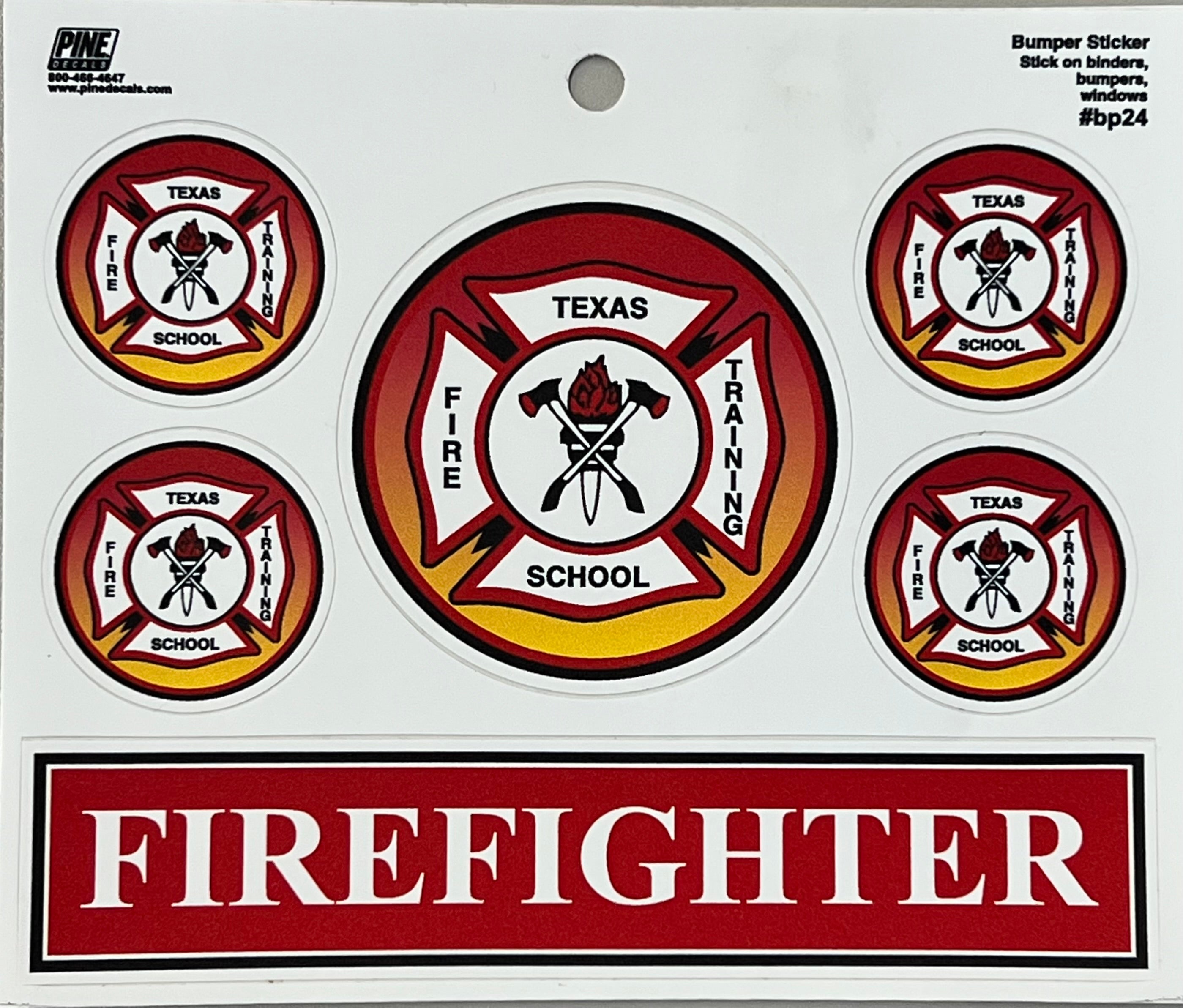 Texas Fire Training School Red Fade Decal Set - Apply Outside | BARKER ...